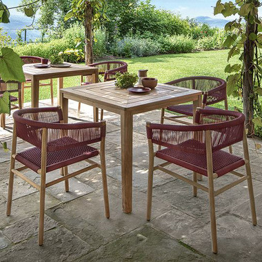 Обеденный стол Friends размер 90*90*76 см от фабрики ETHIMO Италия - ET.DT.FRI.1 купить ...